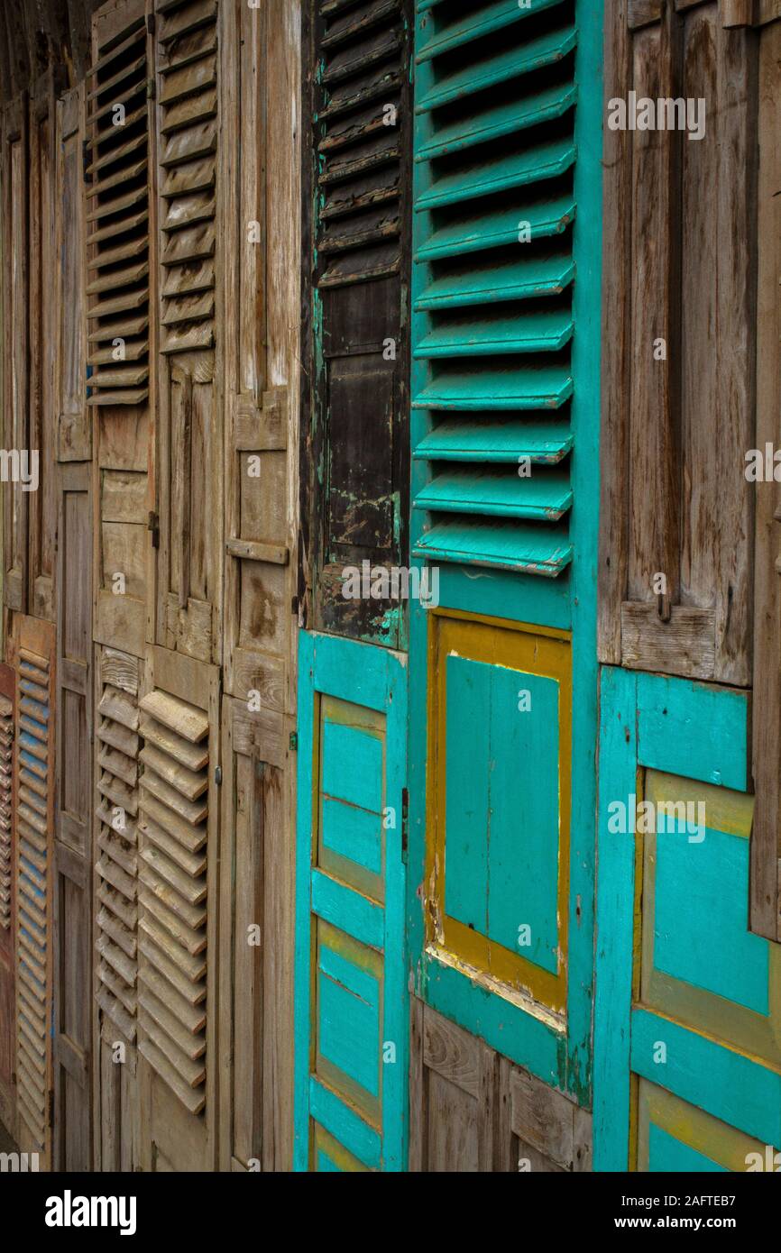 Traditional decoration classic wooden windows Stock Photo - Alamy