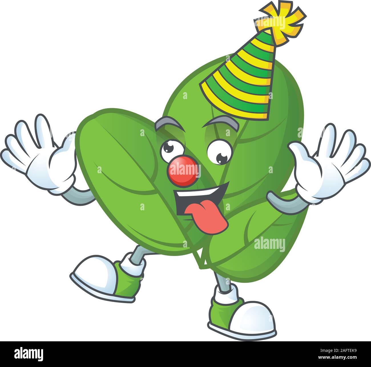Funny Clown basil on cartoon character mascot design Stock Vector Image ...