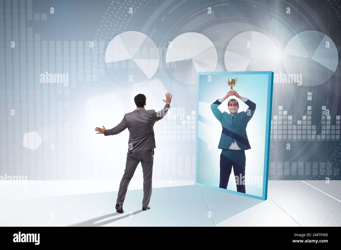The man dreaming of bigger success Stock Photo - Alamy
