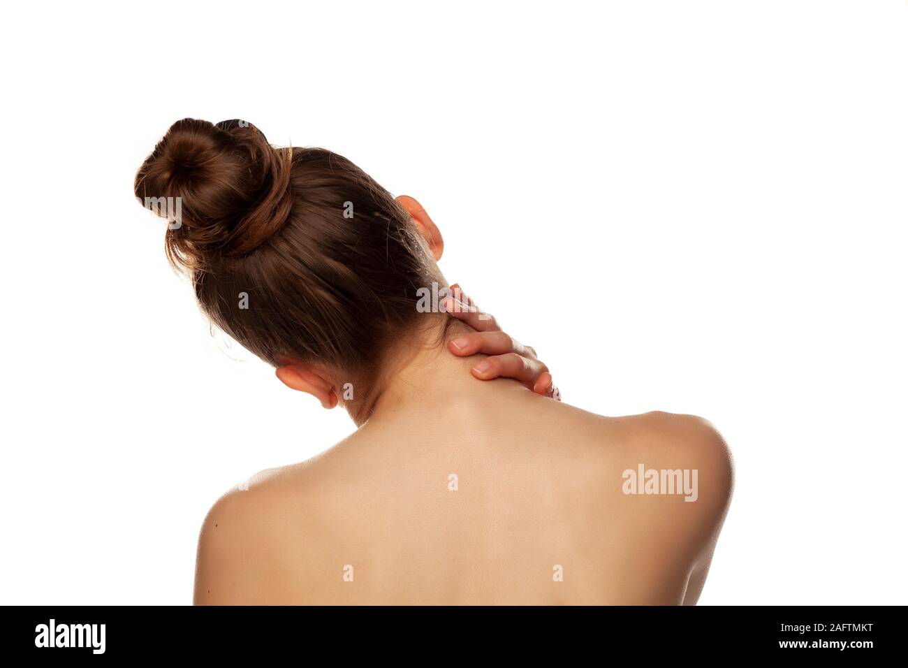 Hand behind neck hi-res stock photography and images - Alamy