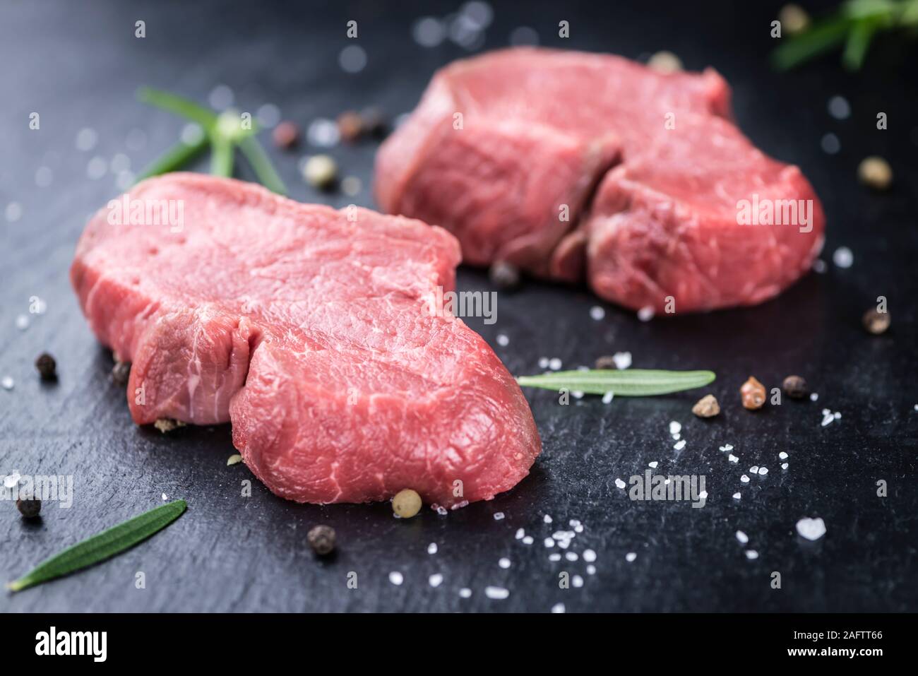 Fresh Beef Fillet as detailed close-up shot (selective focus Stock ...