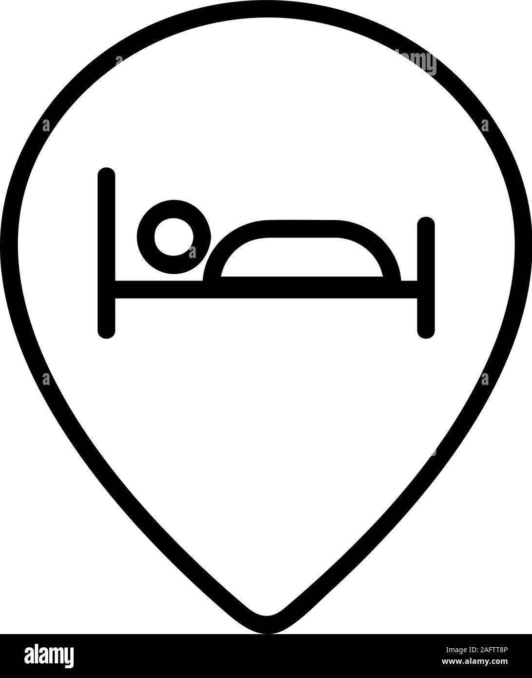Sleeper icon vector. Isolated contour symbol illustration Stock Vector ...