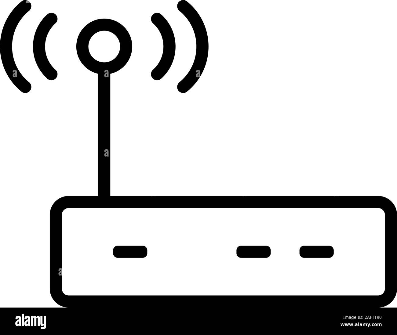 Internet Modem Icon Vector Isolated Contour Symbol Illustration Stock Vector Image And Art Alamy