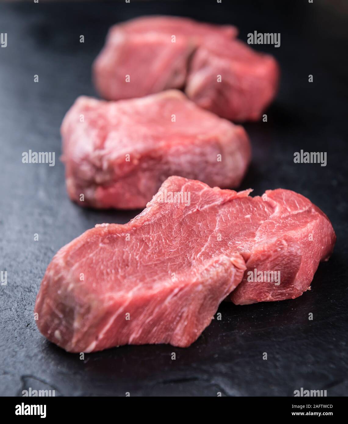 Fresh Beef Fillet as detailed close-up shot (selective focus Stock ...