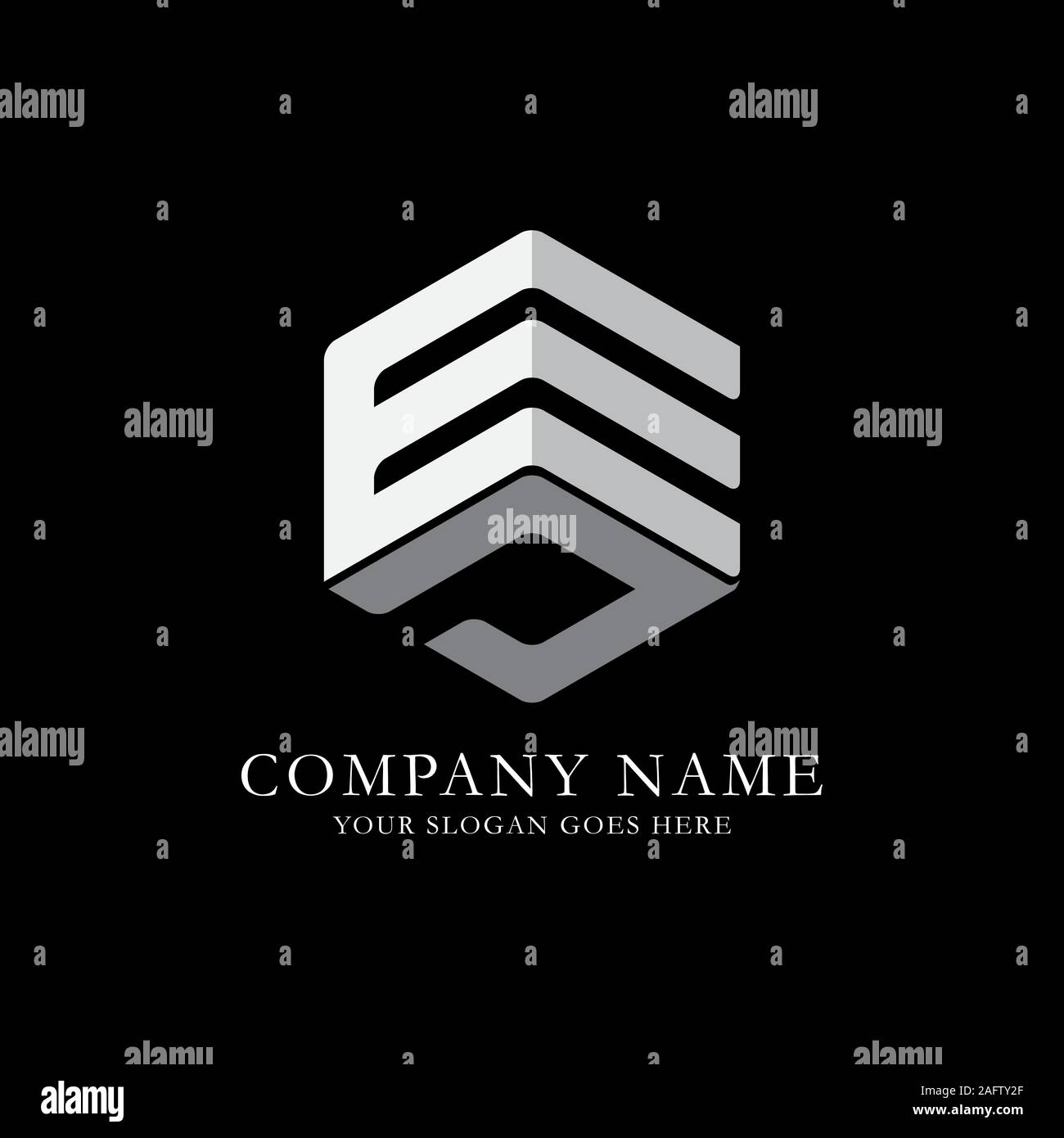 E initial logo designs, e logo hexagonal template Stock Vector Image ...