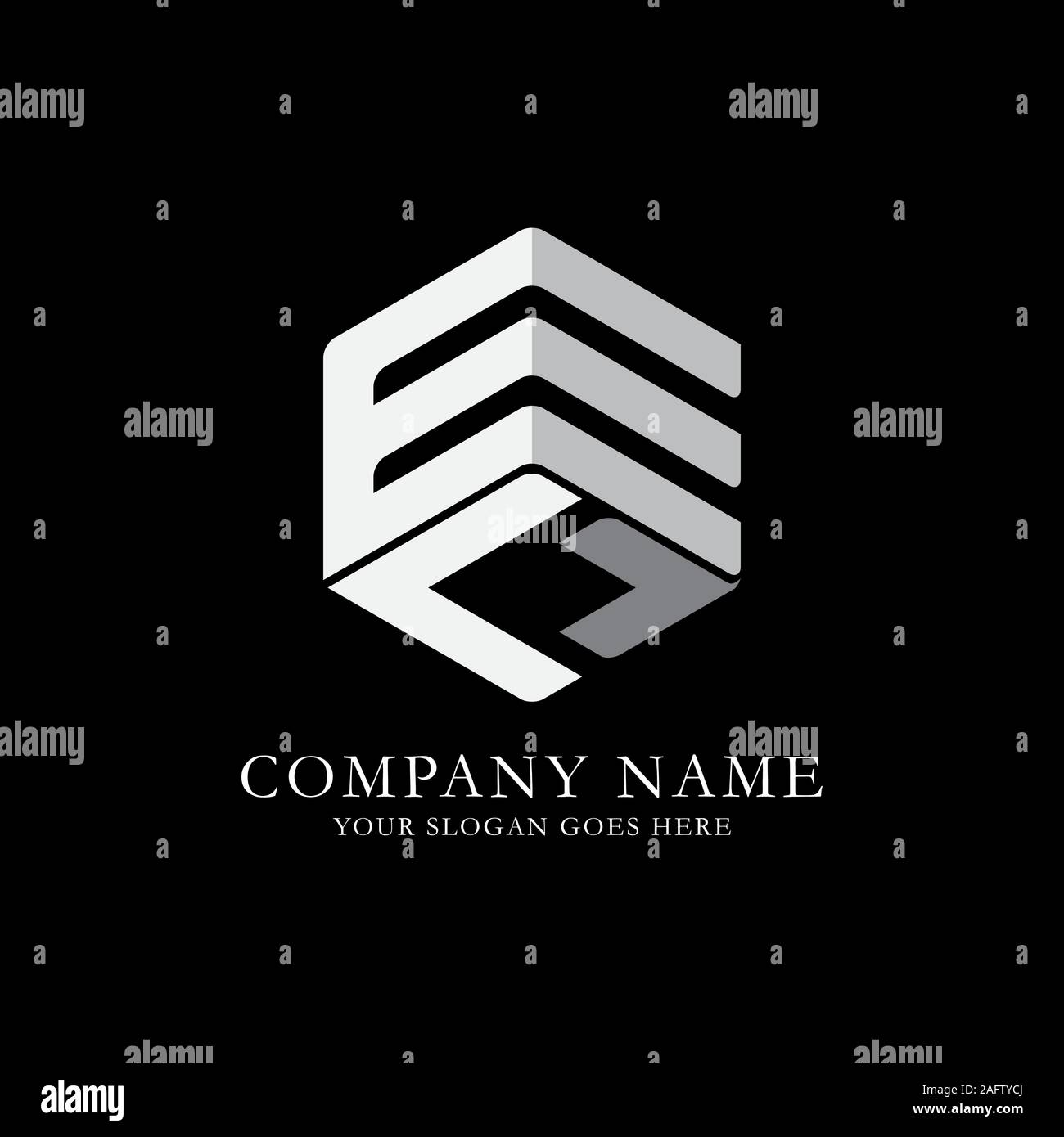 E initial logo designs, e logo hexagonal template Stock Vector Image ...