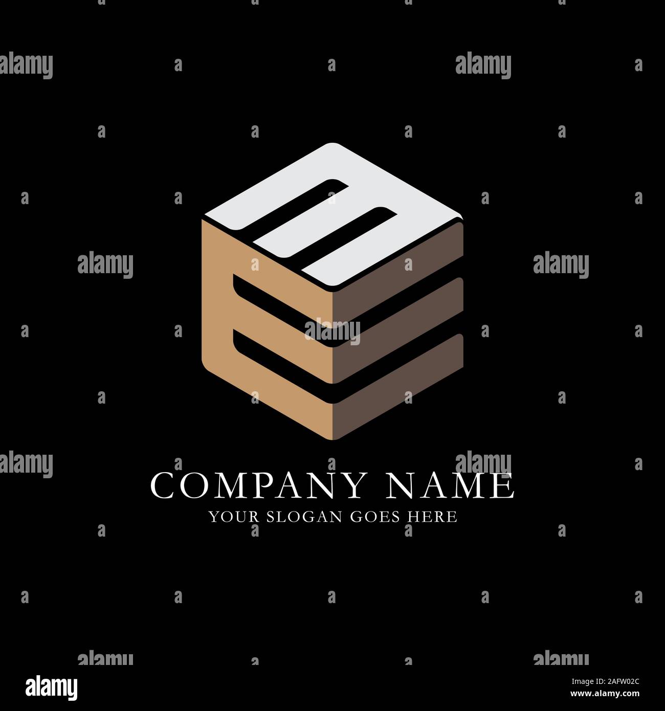 Hexagonal logo hi-res stock photography and images - Alamy