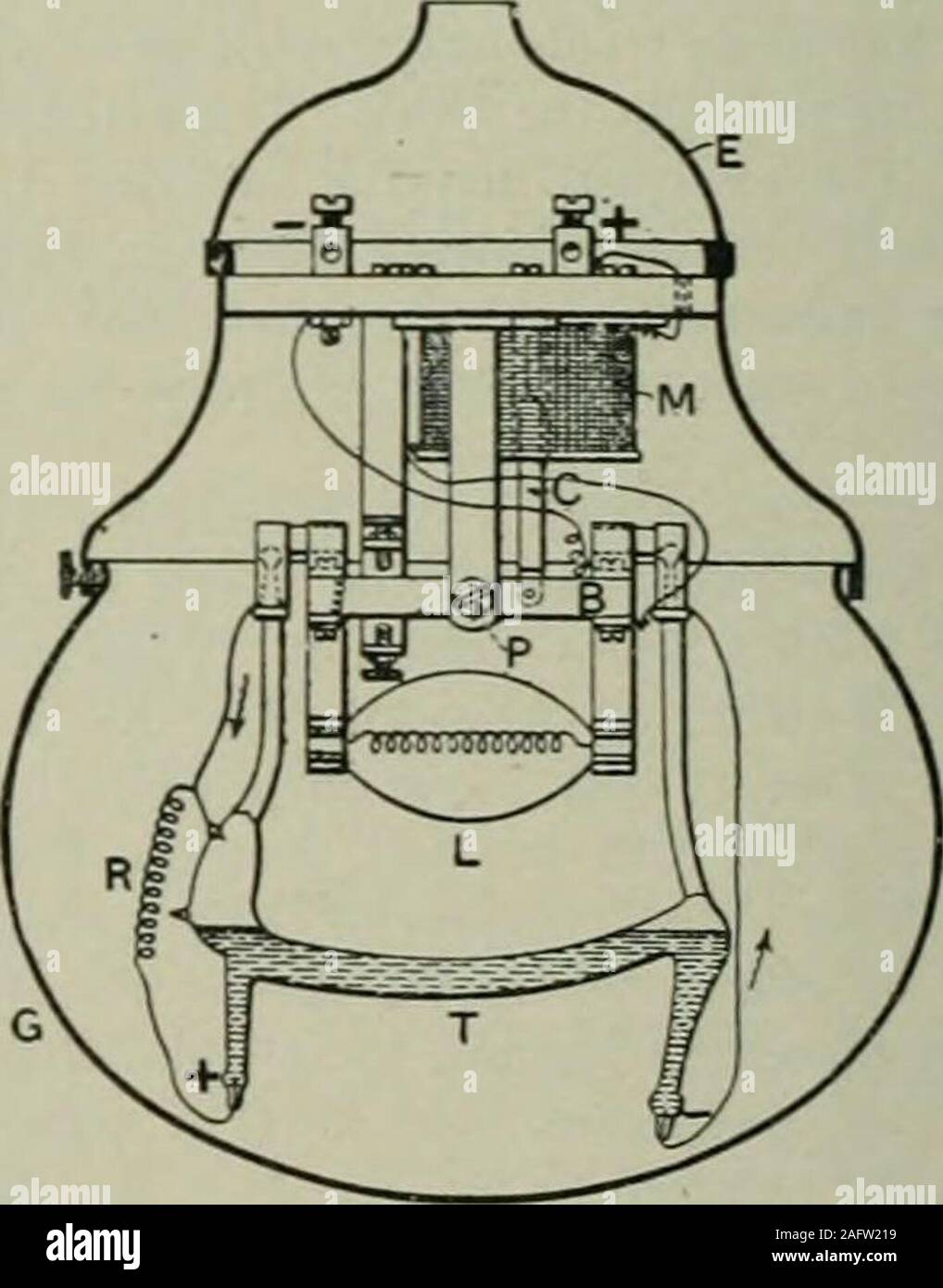 . Electrical world. etube, T, connects the two wires sealed into the ...