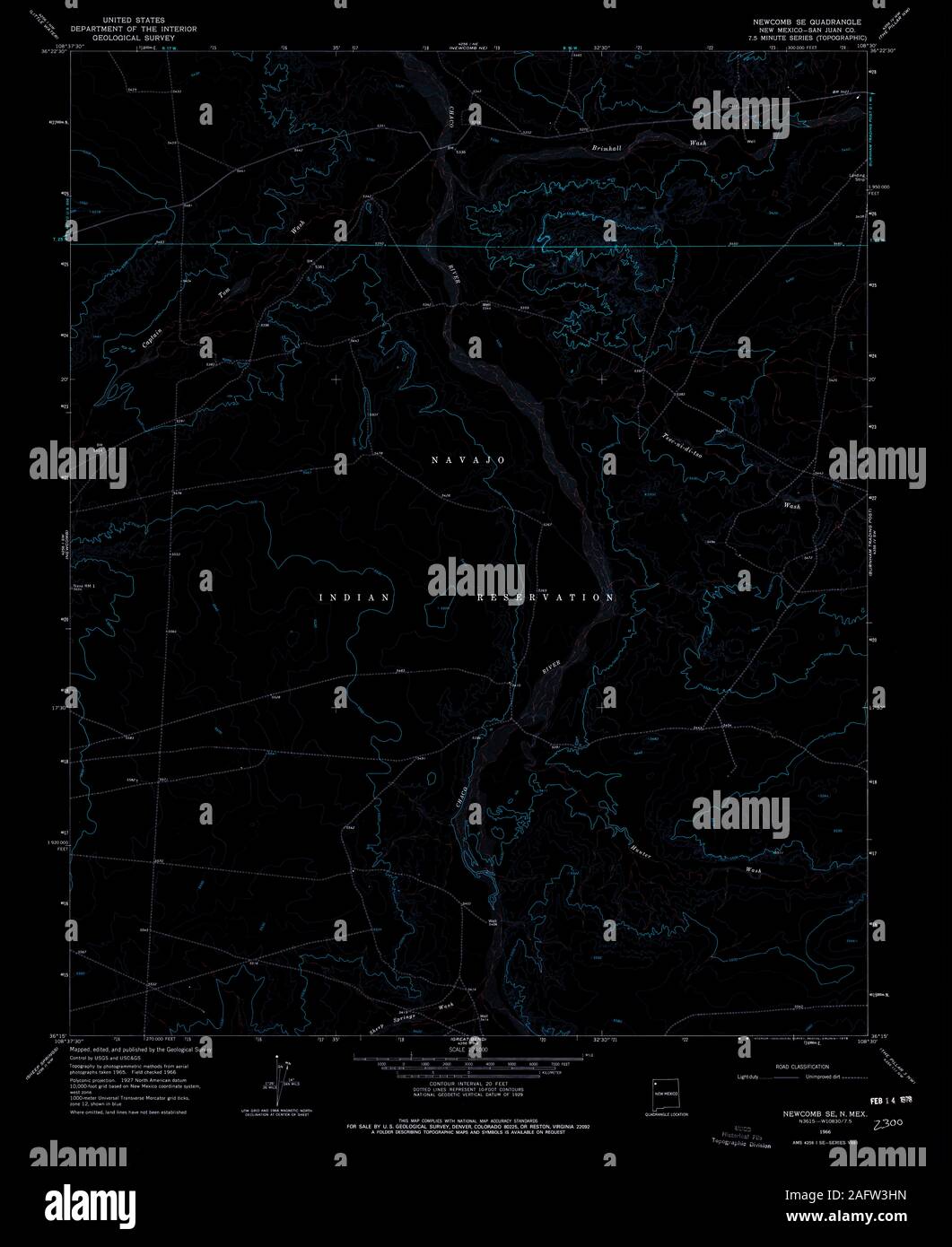 Map of newcomb new mexico hi-res stock photography and images - Alamy