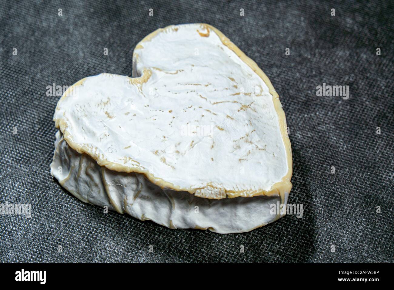 famous French Neufchatel cheese shaped heart Stock Photo - Alamy