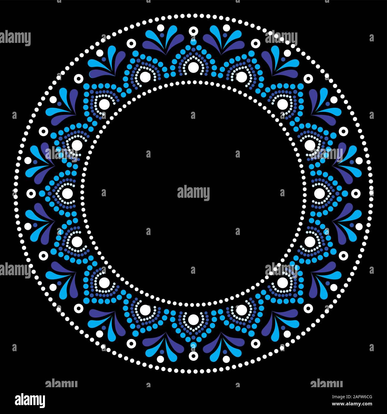 Mandala Australian dot paiting style- vector design, Aboriginal ...