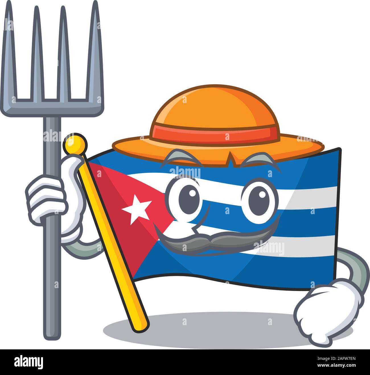 Caribbean farmer happy Stock Vector Images - Alamy