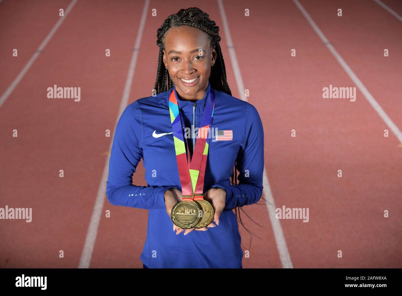 Lake Balboa, United States. 16th Dec, 2019. Dalilah Muhammad (USA ...