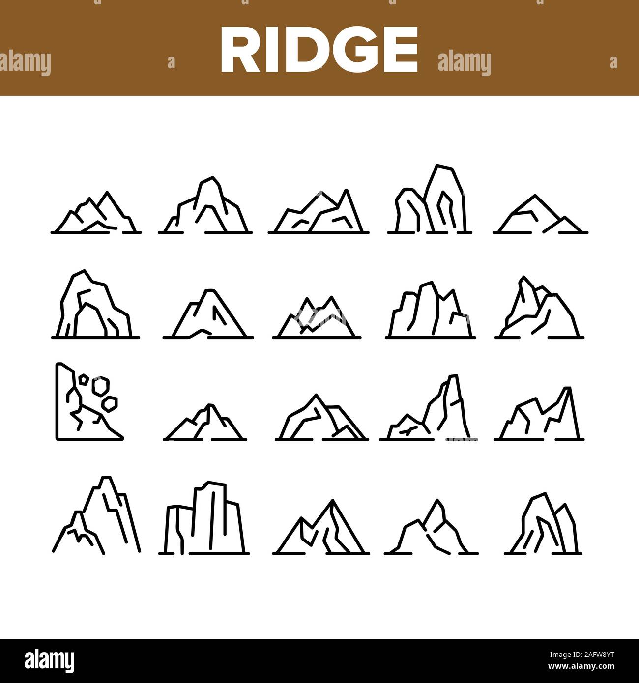Landslide alps Stock Vector Images - Alamy