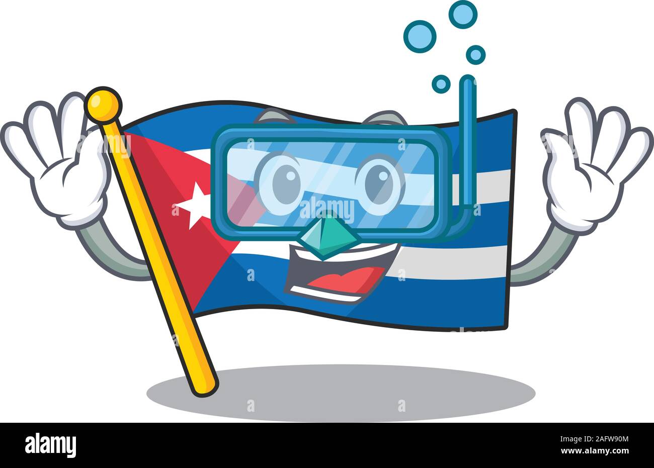 Cuban flag water Stock Vector Images - Alamy