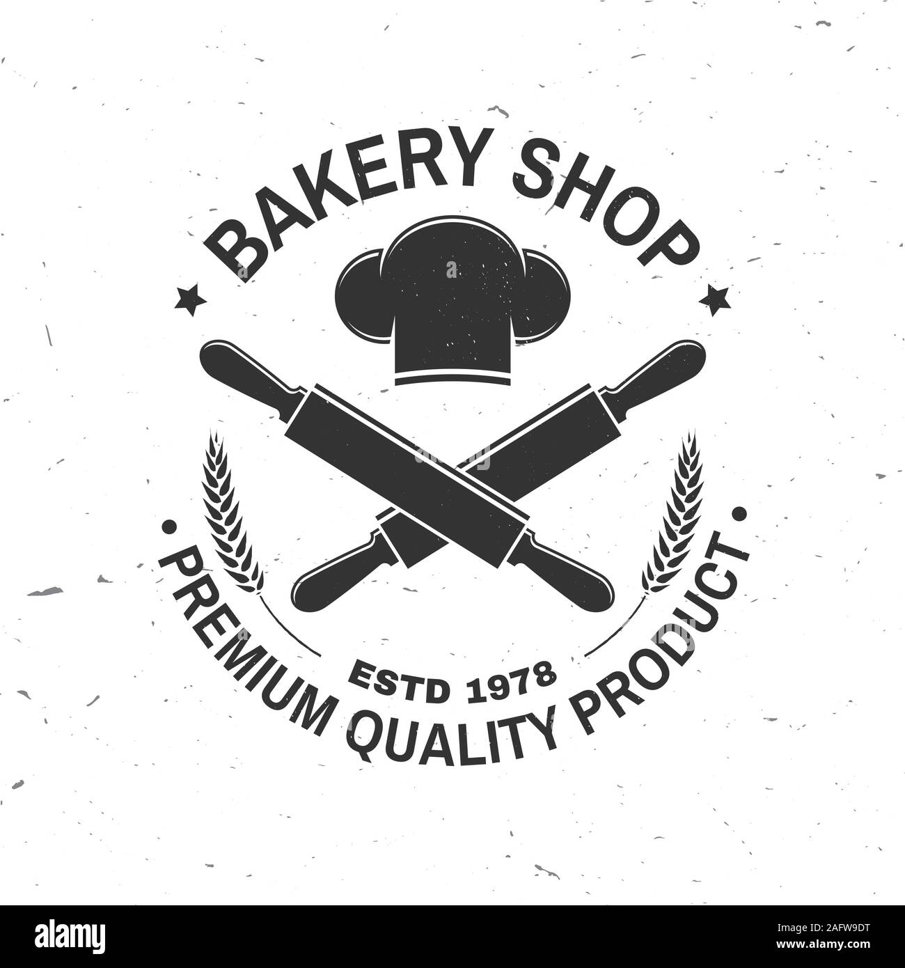 Bakery shop. Vector. Concept for badge, shirt, label, print, stamp or ...
