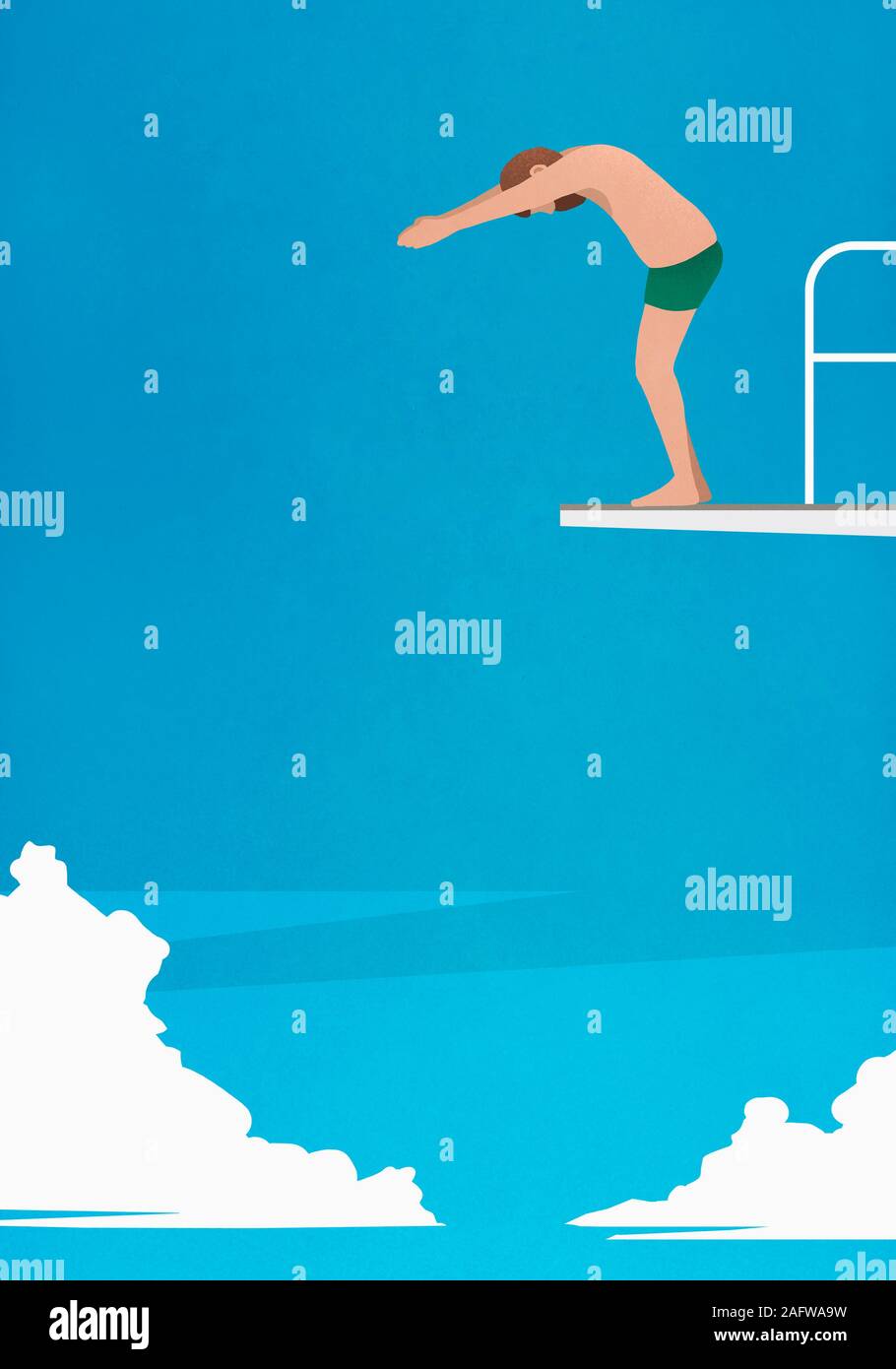 Athlete dive hi-res stock photography and images - Alamy