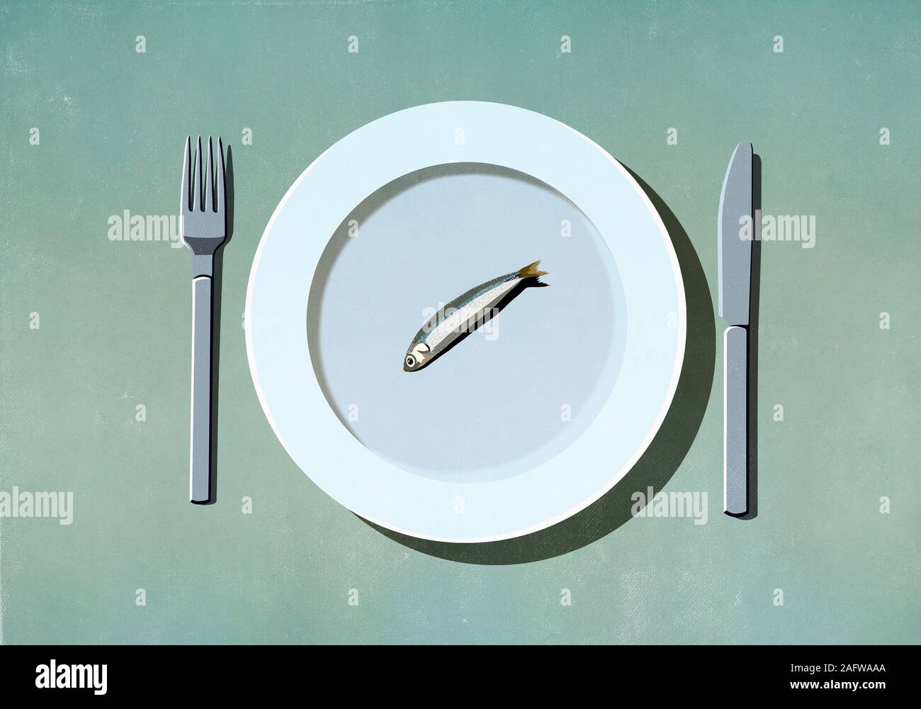 Sardine illustration hi-res stock photography and images - Alamy