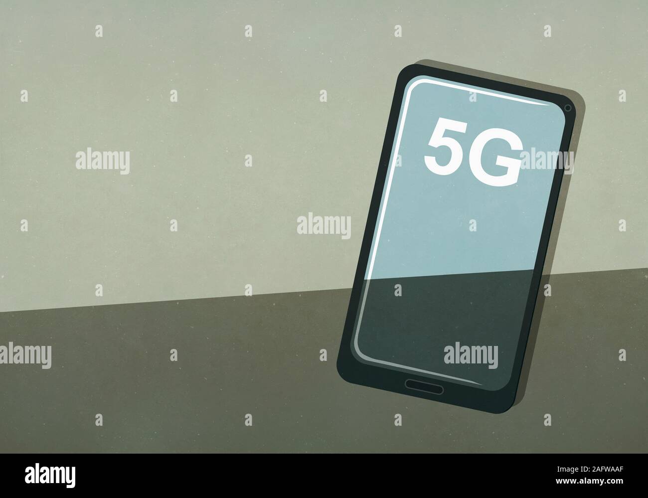 5G text on smart phone screen Stock Photo - Alamy