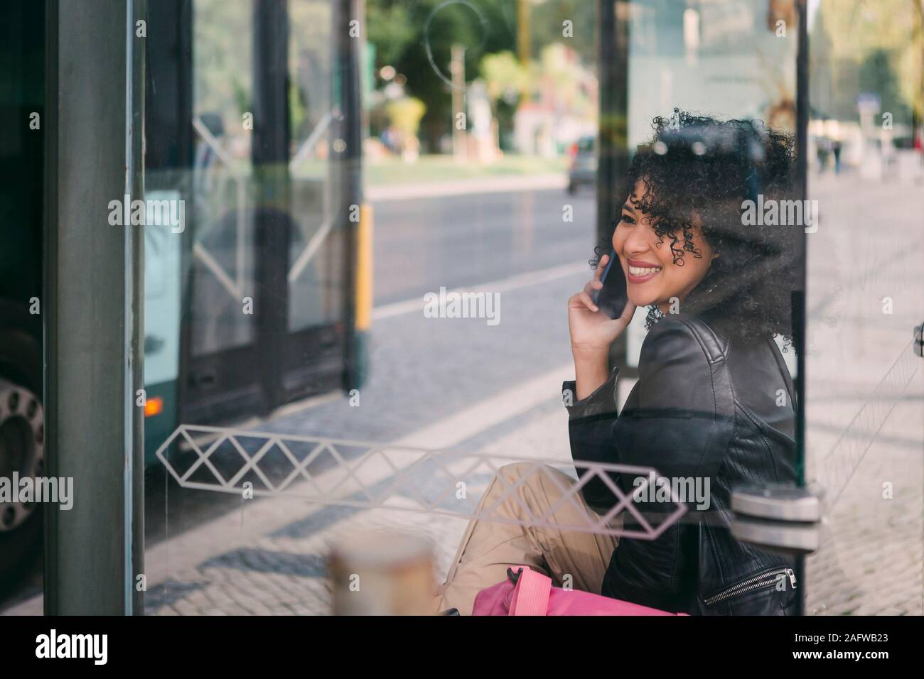Smart bus stop hi-res stock photography and images - Alamy