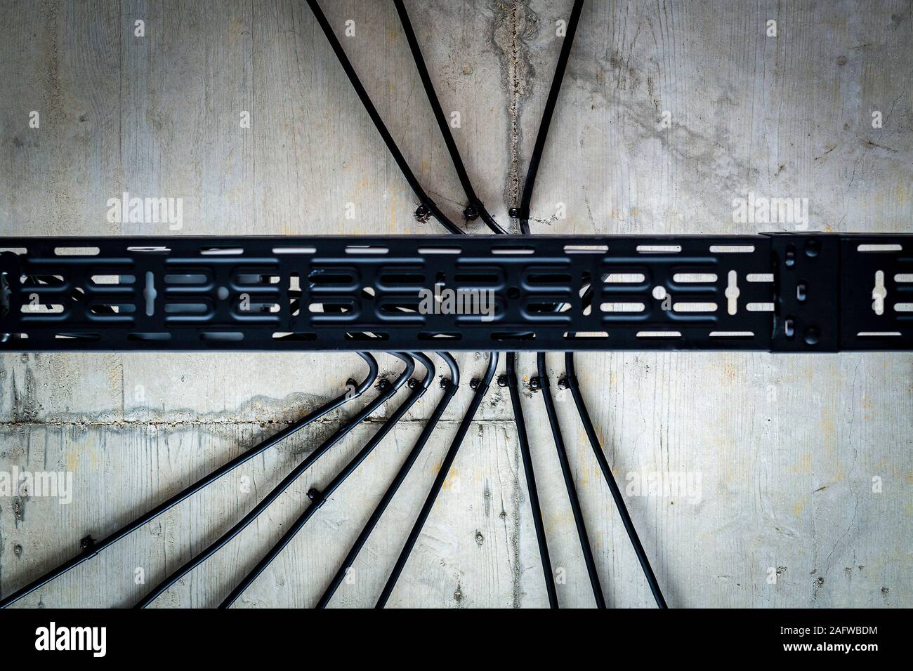 Bracket and lines on ceiling Stock Photo - Alamy