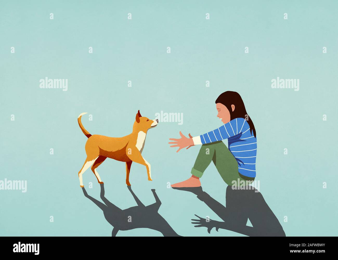 Dog outstretched arms hi-res stock photography and images - Alamy