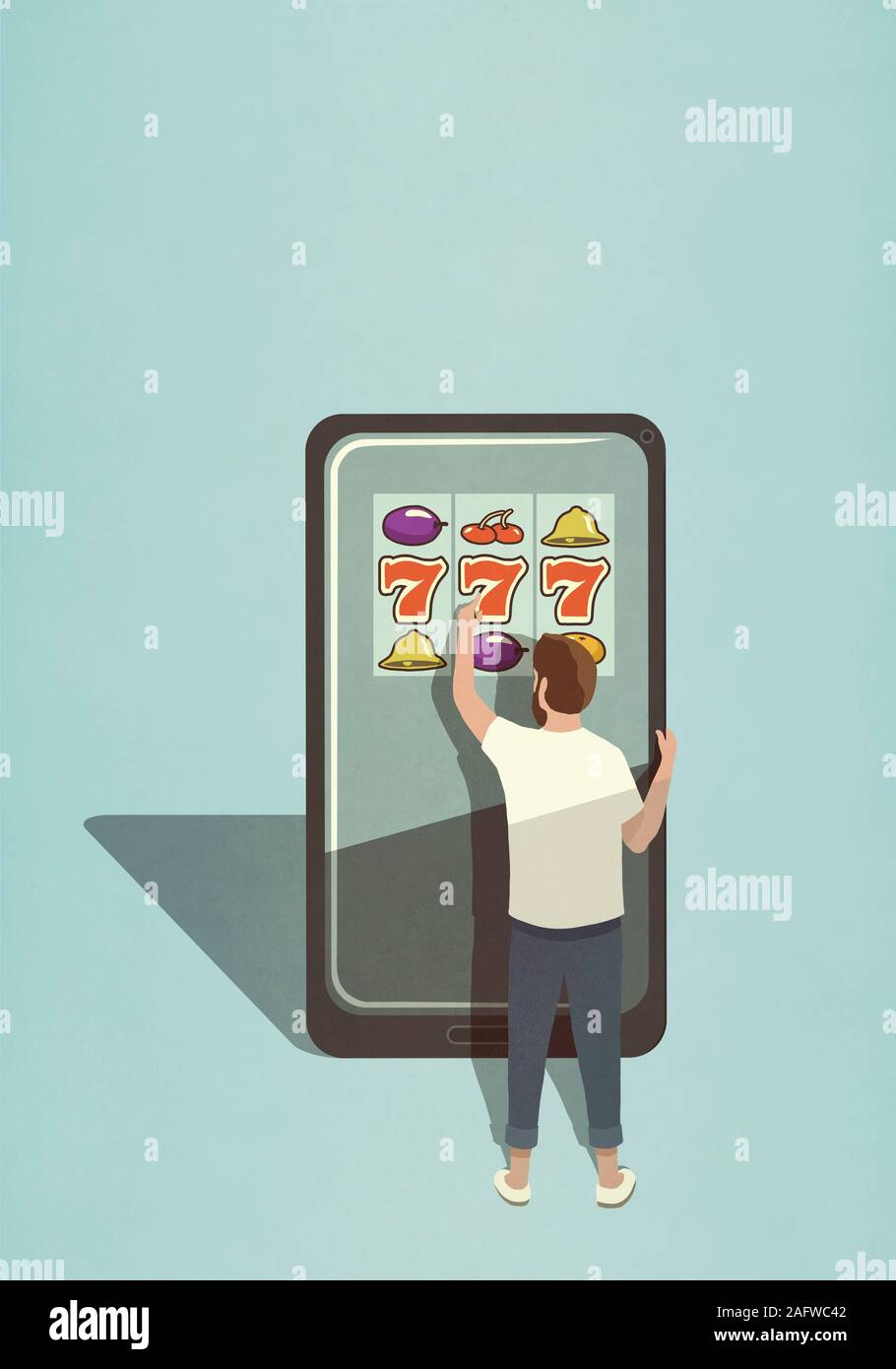 Game on large touch screen hi-res stock photography and images - Alamy