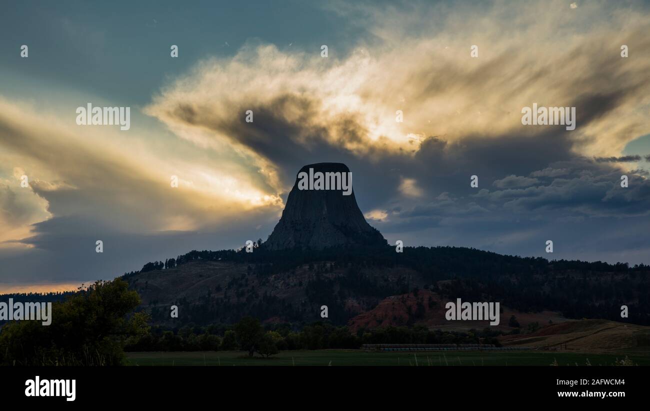 SEPTEMBER 29, 2019, Hulett, Wyoming, USA - Devils Tower National ...