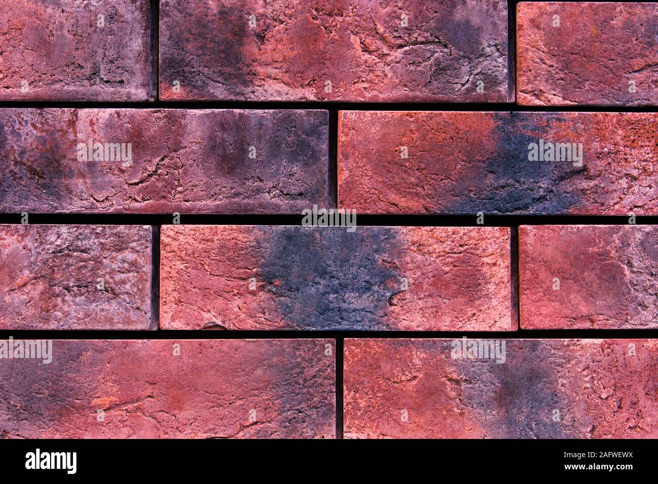 red brickwork on the facade of a building on the street Stock Photo - Alamy