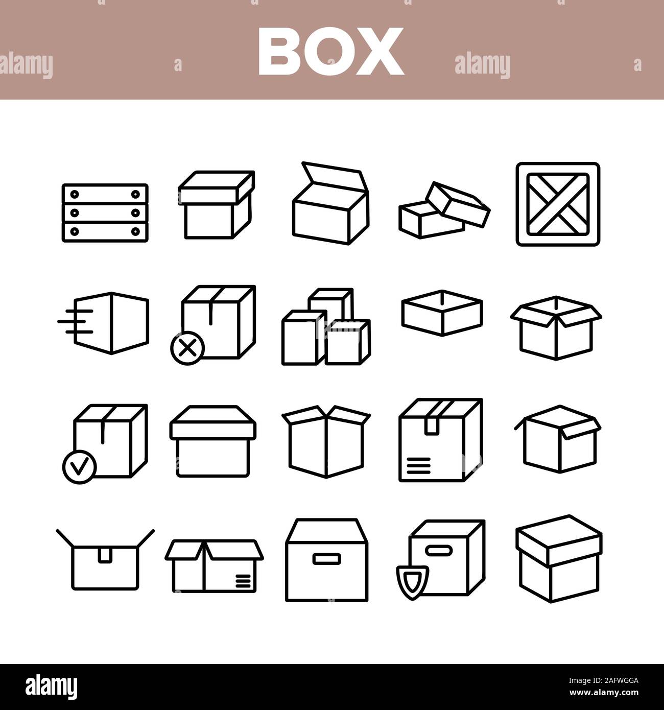 Various items vector icons hi-res stock photography and images - Alamy