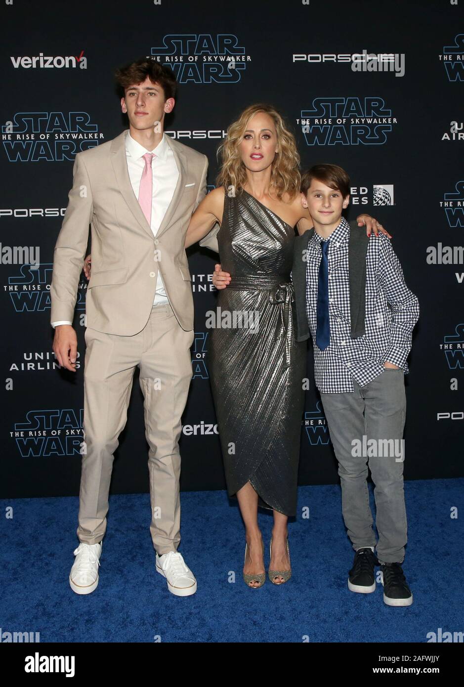 Hollywood, Ca. 16th Dec, 2019. Kim Raver, Luke West Boyer, Leo Kipling ...