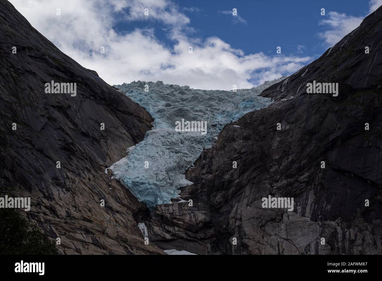Briksdal glacier on inner norway Stock Photo - Alamy
