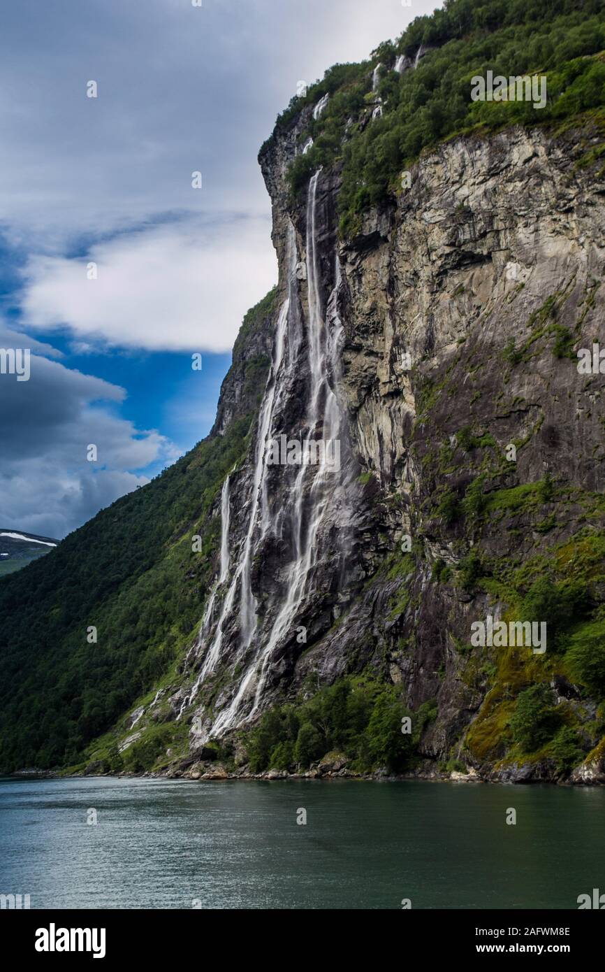 Seven sisters waterfalls hi-res stock photography and images - Alamy