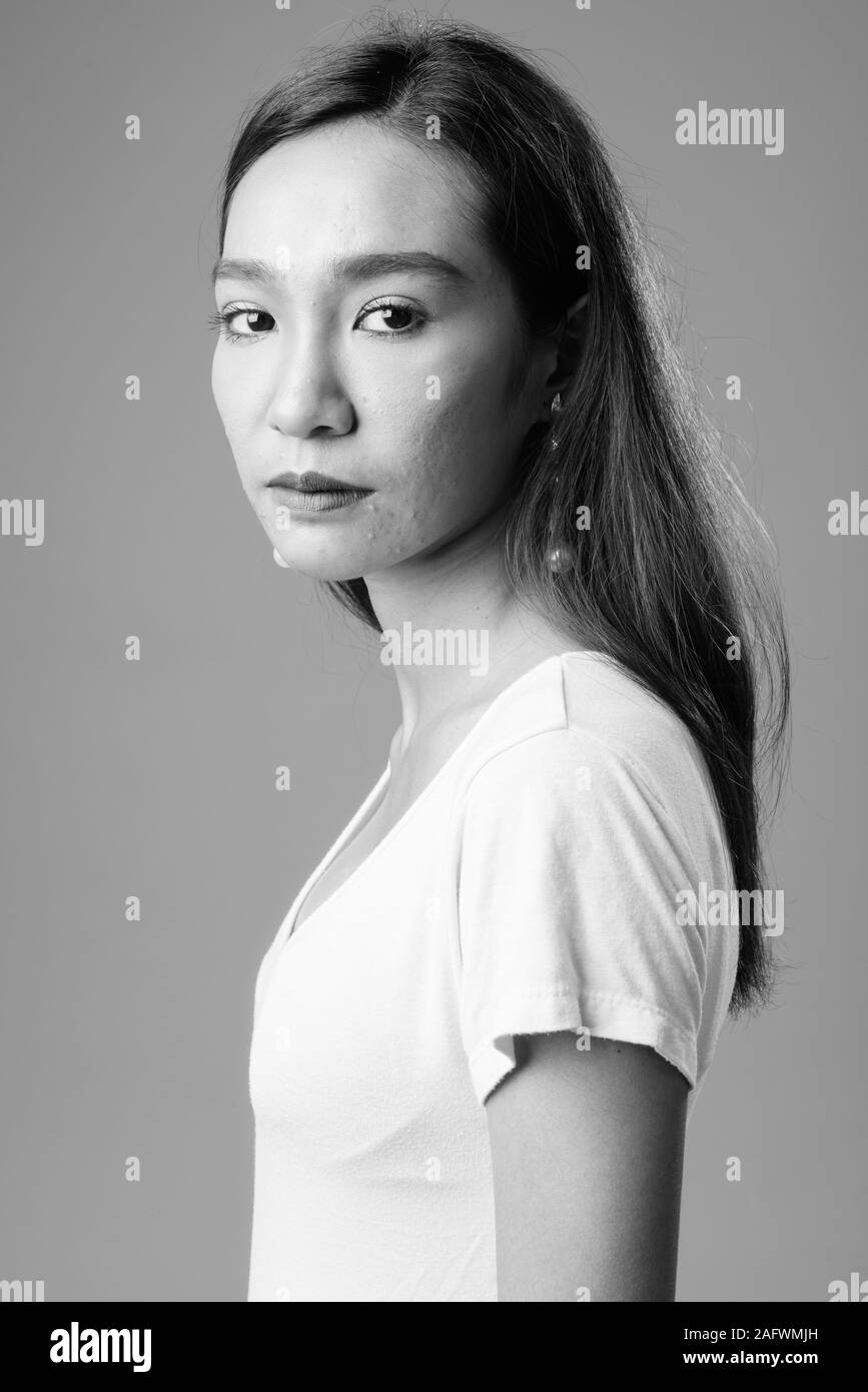 Vintage asian fashion model Black and White Stock Photos & Images - Alamy