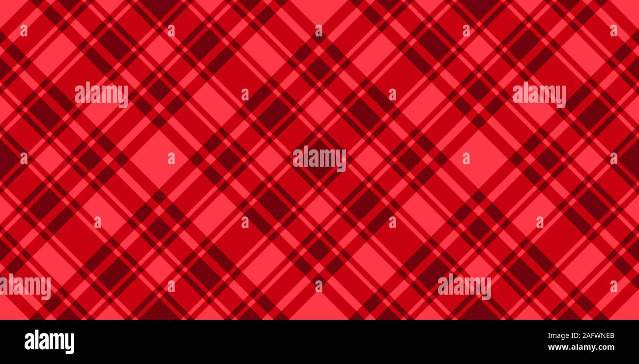 Wide horizontal Red diagonal cage seamless pattern background. Vector ...