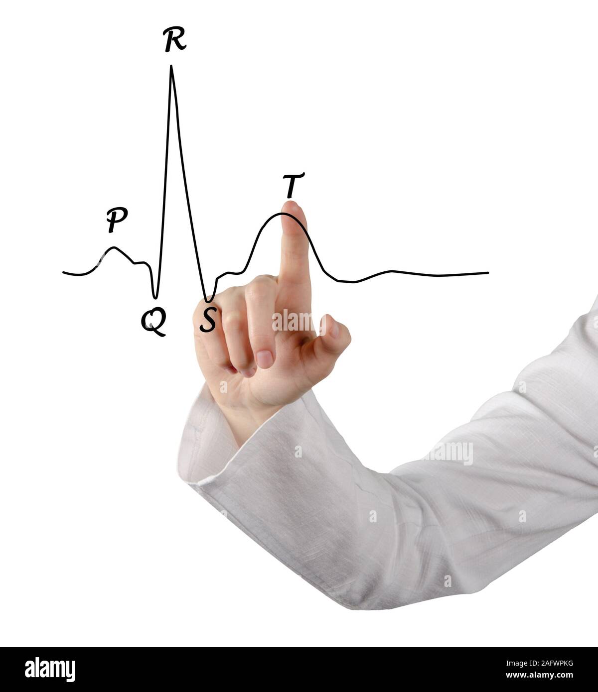 Doctor drawing ecg heartbeat hi-res stock photography and images - Alamy