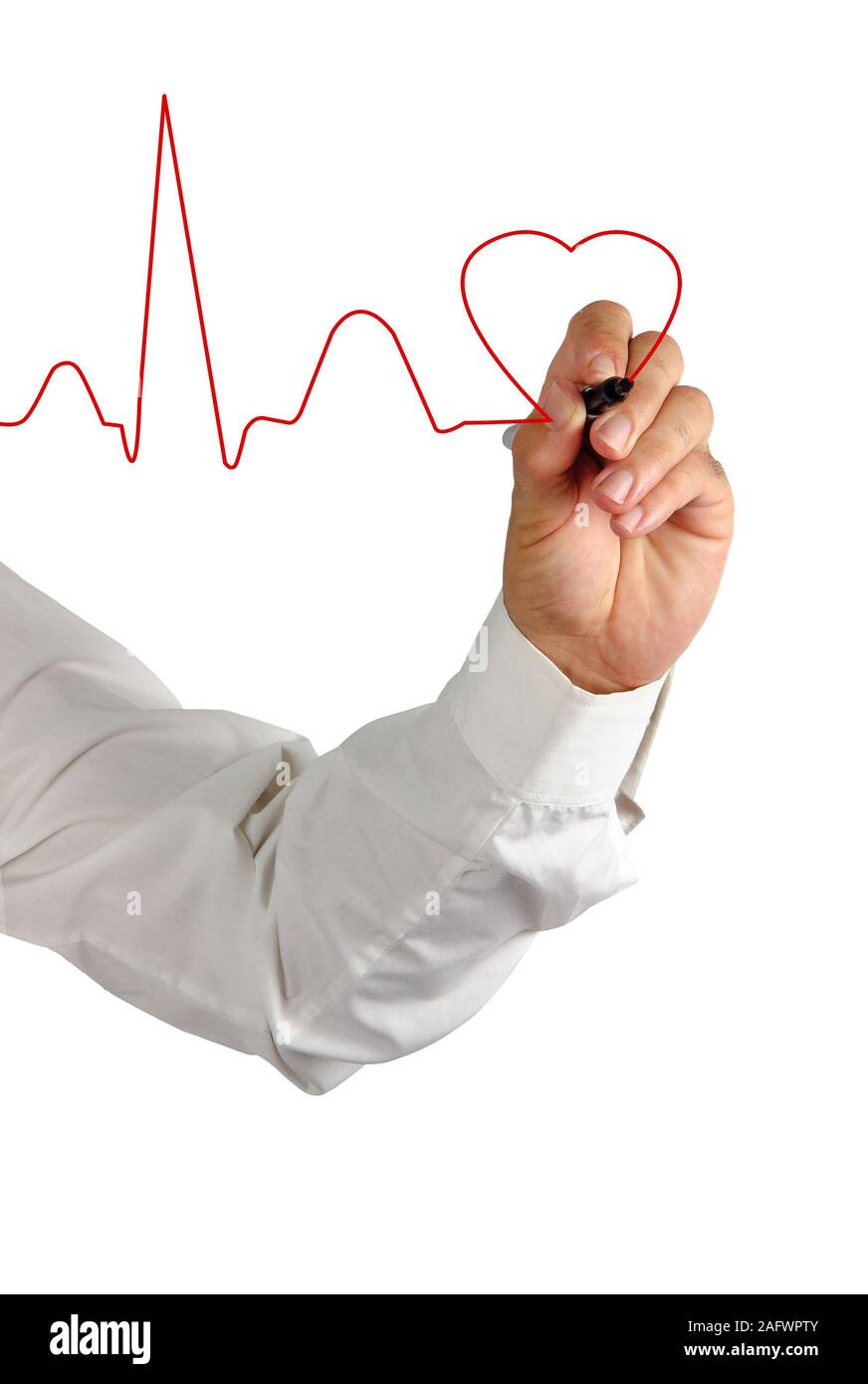 ECG and heart Stock Photo - Alamy