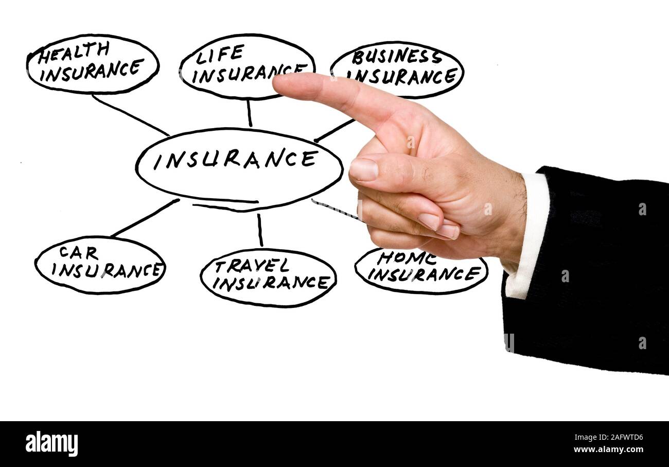 Presentation of insurance structure Stock Photo - Alamy