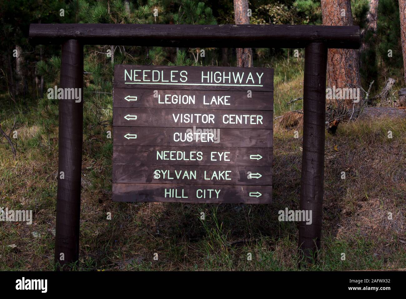 Custer state park sign south hi-res stock photography and images - Alamy