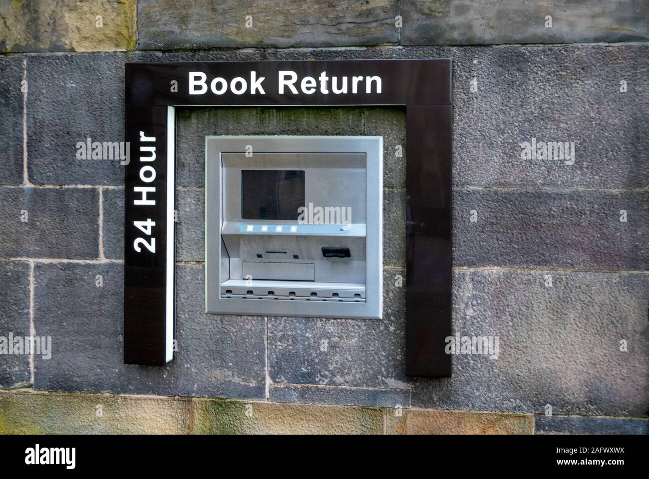 An automatic book return outside the Liverpool Central Library Stock ...