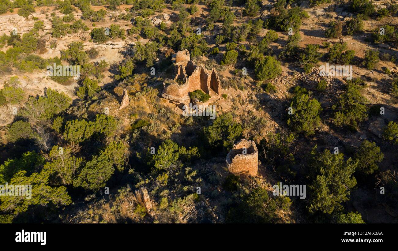 September 6, 2019, Hernandez, Colorado, USA - drone aerial view of ...