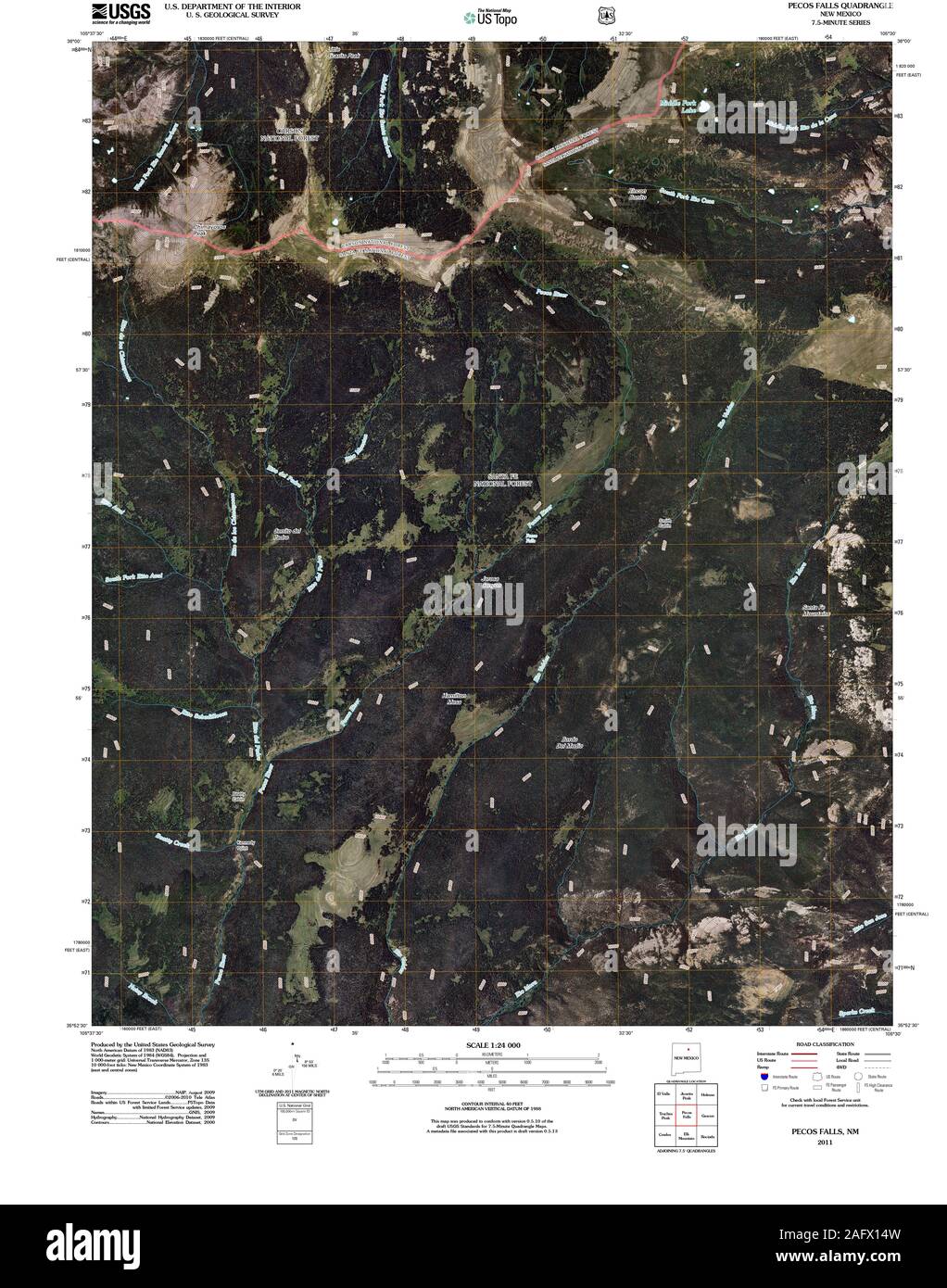 Pecos new mexico map Cut Out Stock Images & Pictures - Alamy