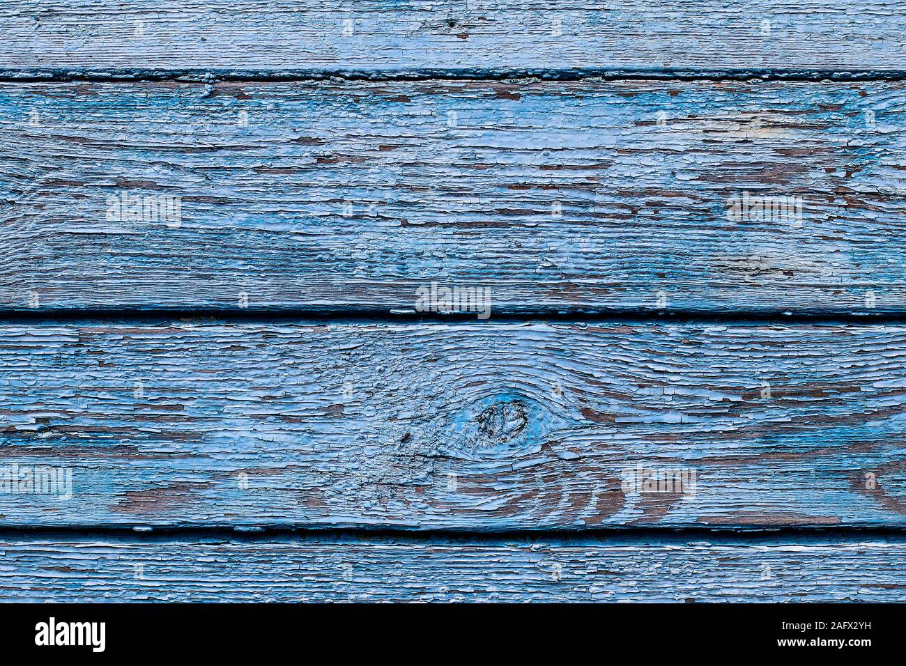 Texture of a blue board with peeling paint. Abstract background for ...