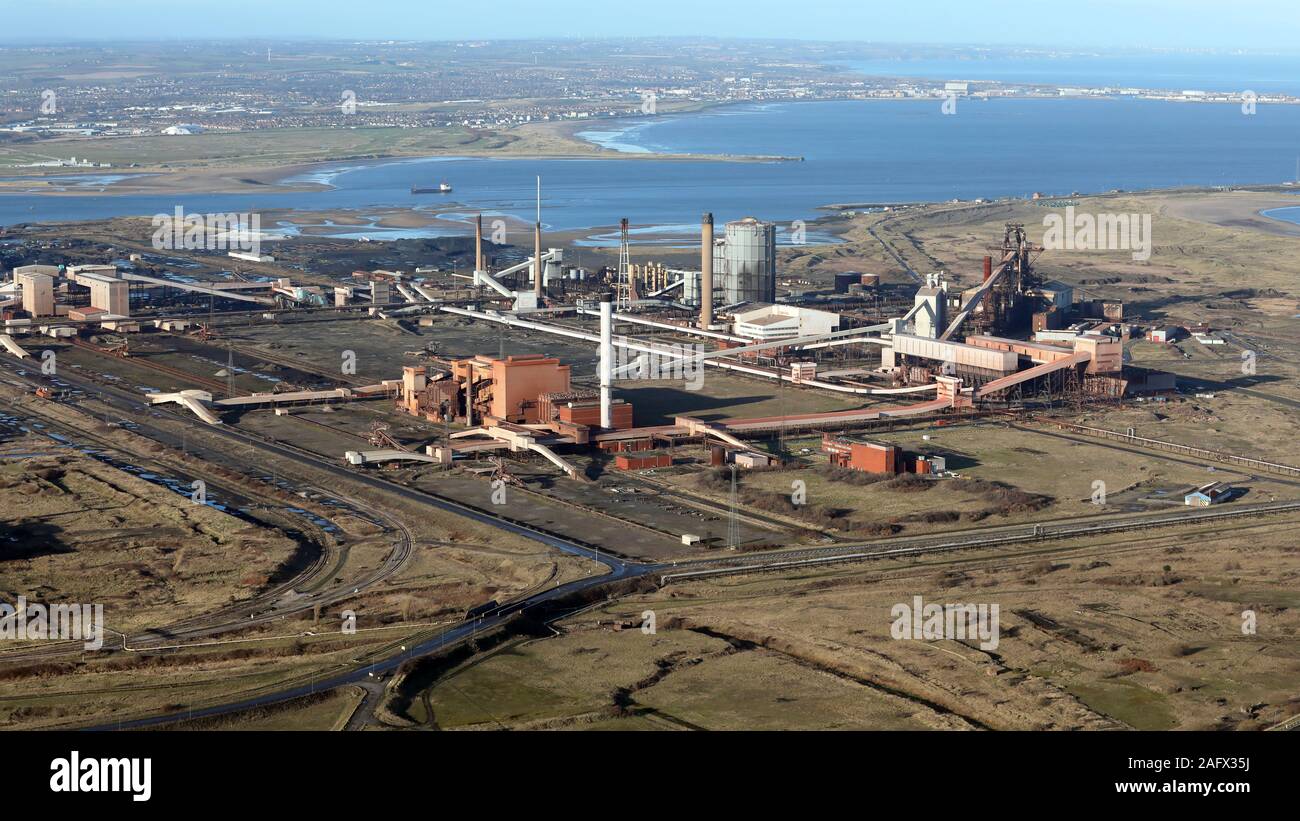 aerial view of the former Teesside Steelworks (or sometimes called ...
