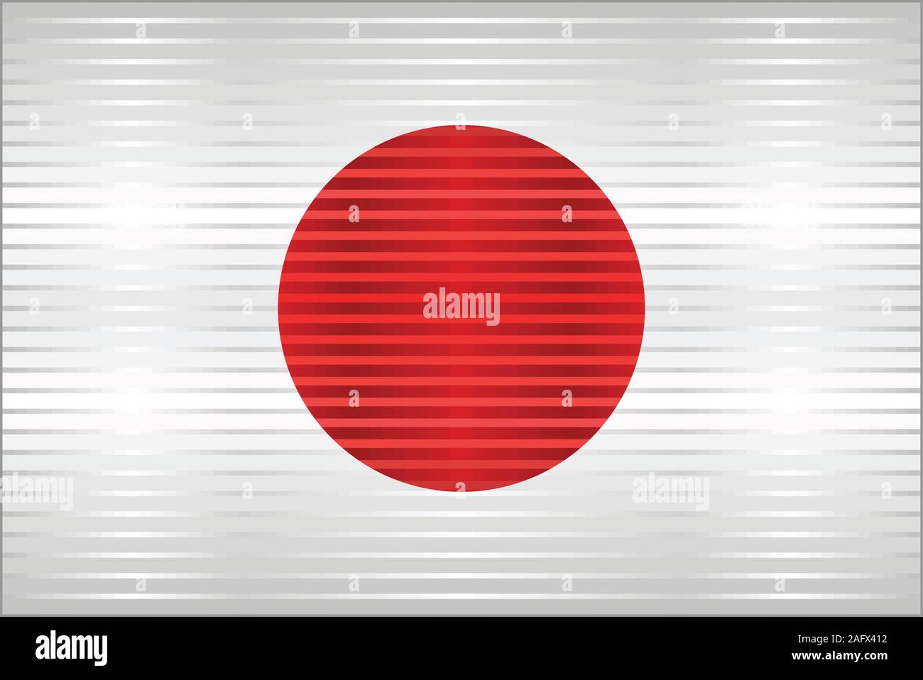 Shiny Grunge flag of the Japan - Illustration, Three dimensional flag ...