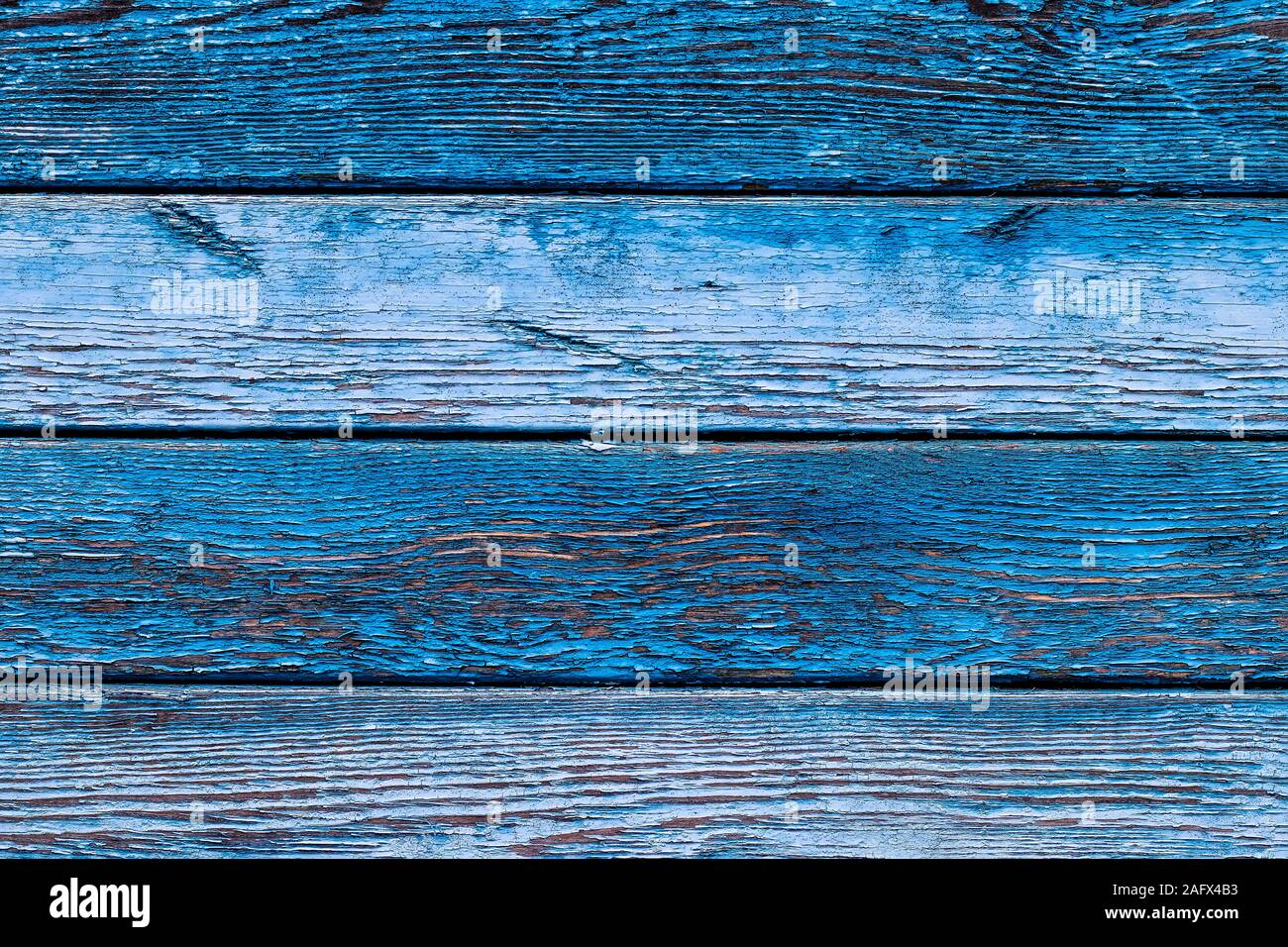 Texture of a blue board with peeling paint. Abstract background for ...