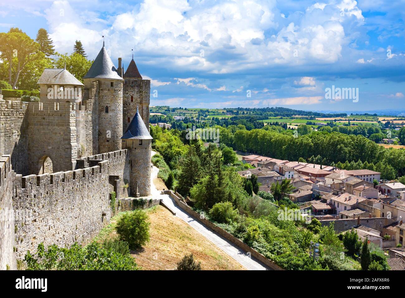 Carcassone gate hi-res stock photography and images - Alamy