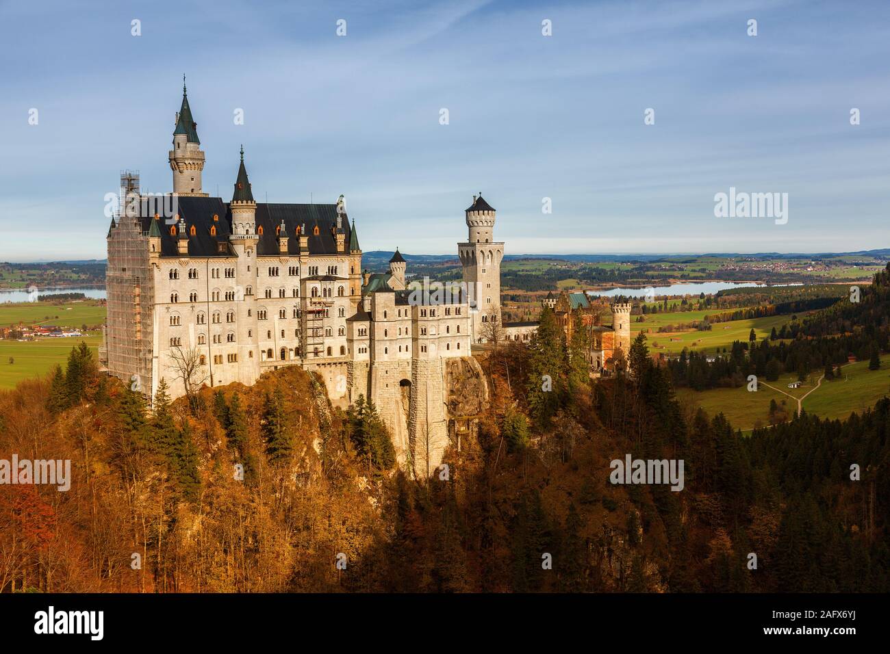 Neuschwanstein castle panoramic view hi-res stock photography and images - Alamy