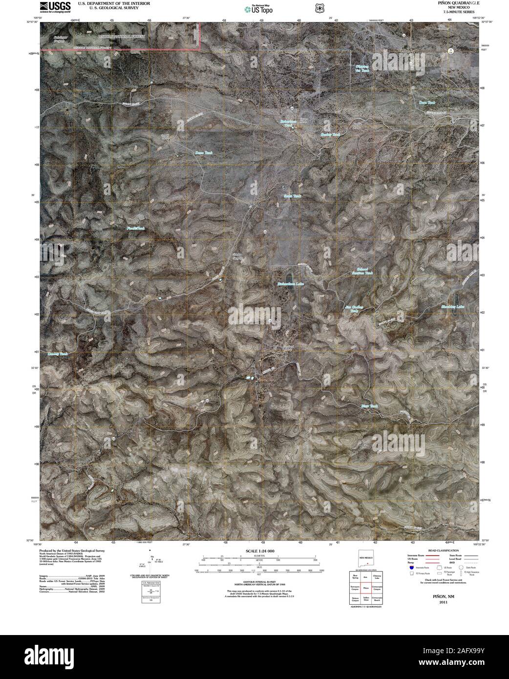 Map of pinon new mexico hi-res stock photography and images - Alamy