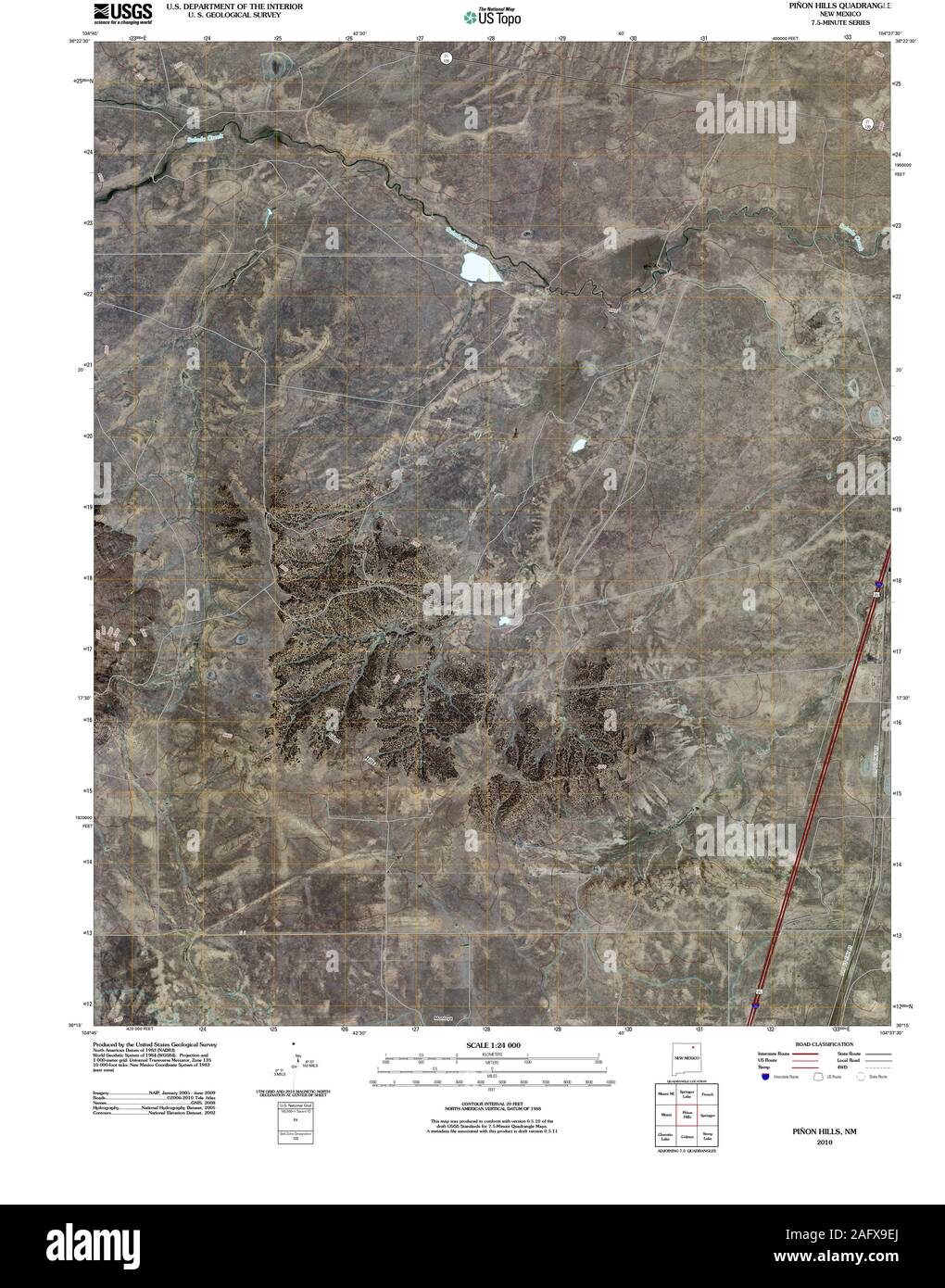 Map of pinon new mexico hi-res stock photography and images - Alamy
